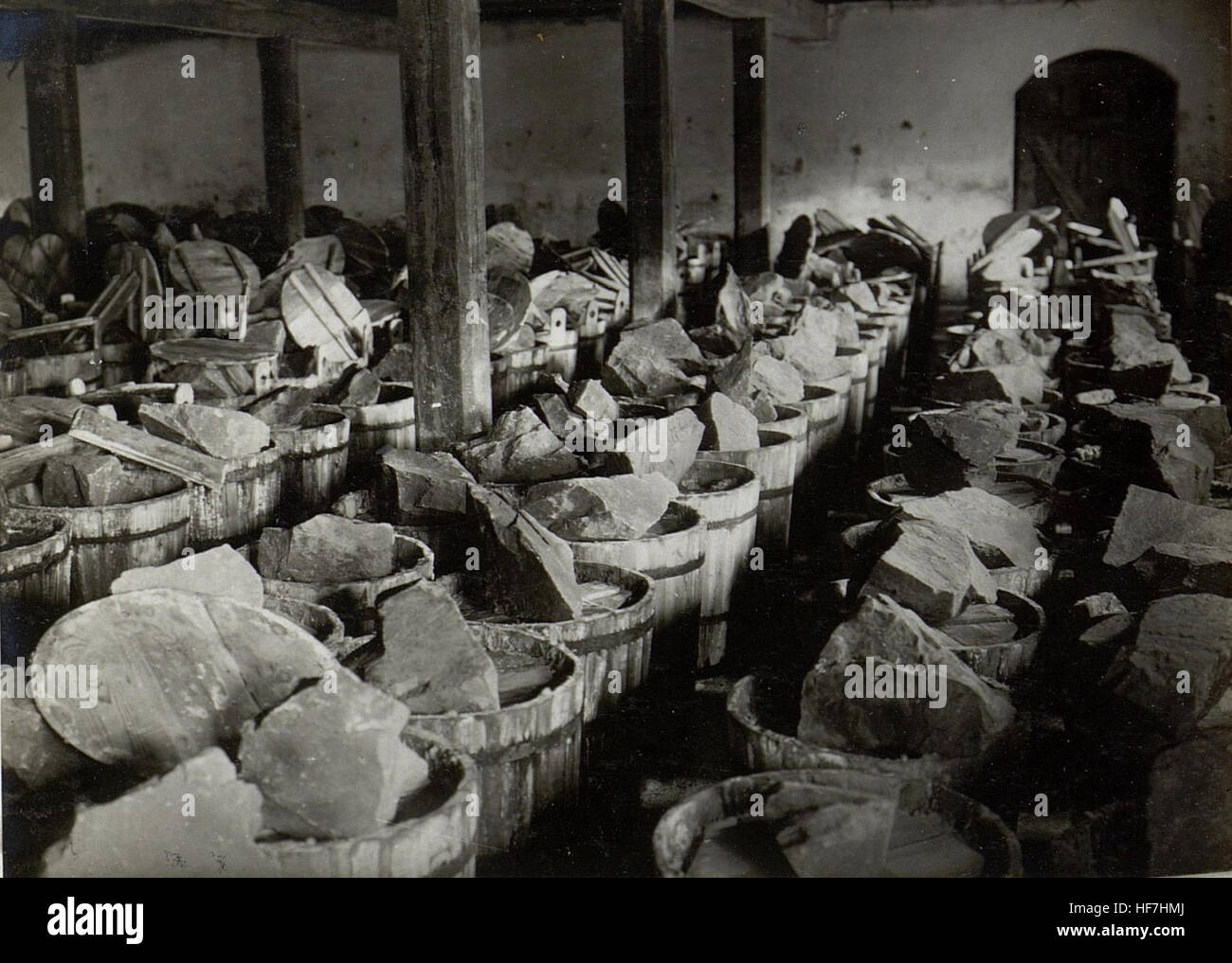 This German document from World War I depicts various infrastructures ...