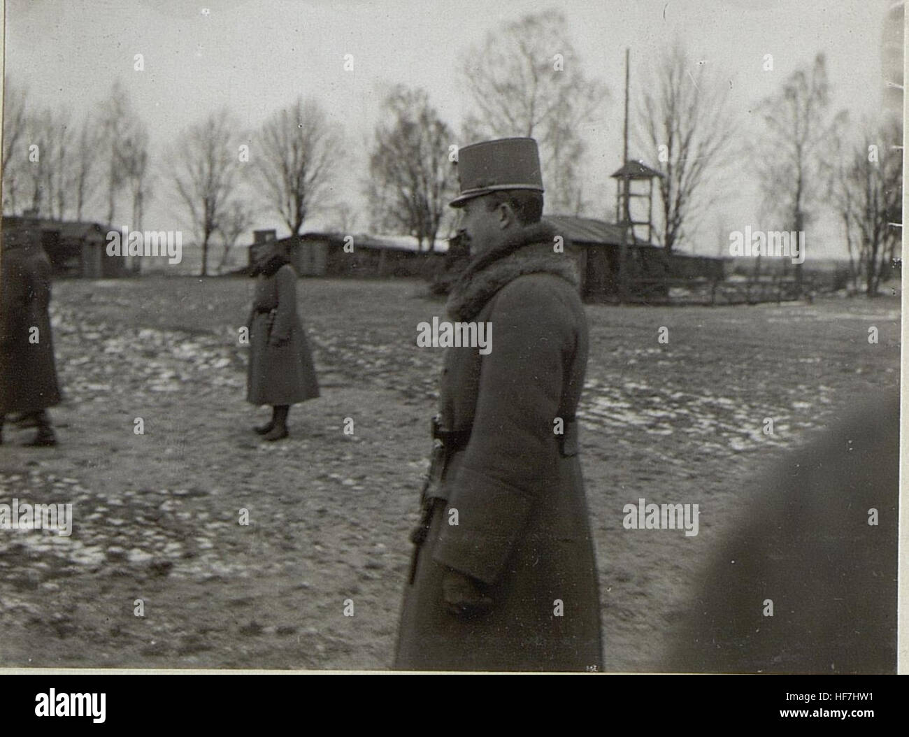 This image depicts high-ranking officers and monarchs visiting the ...
