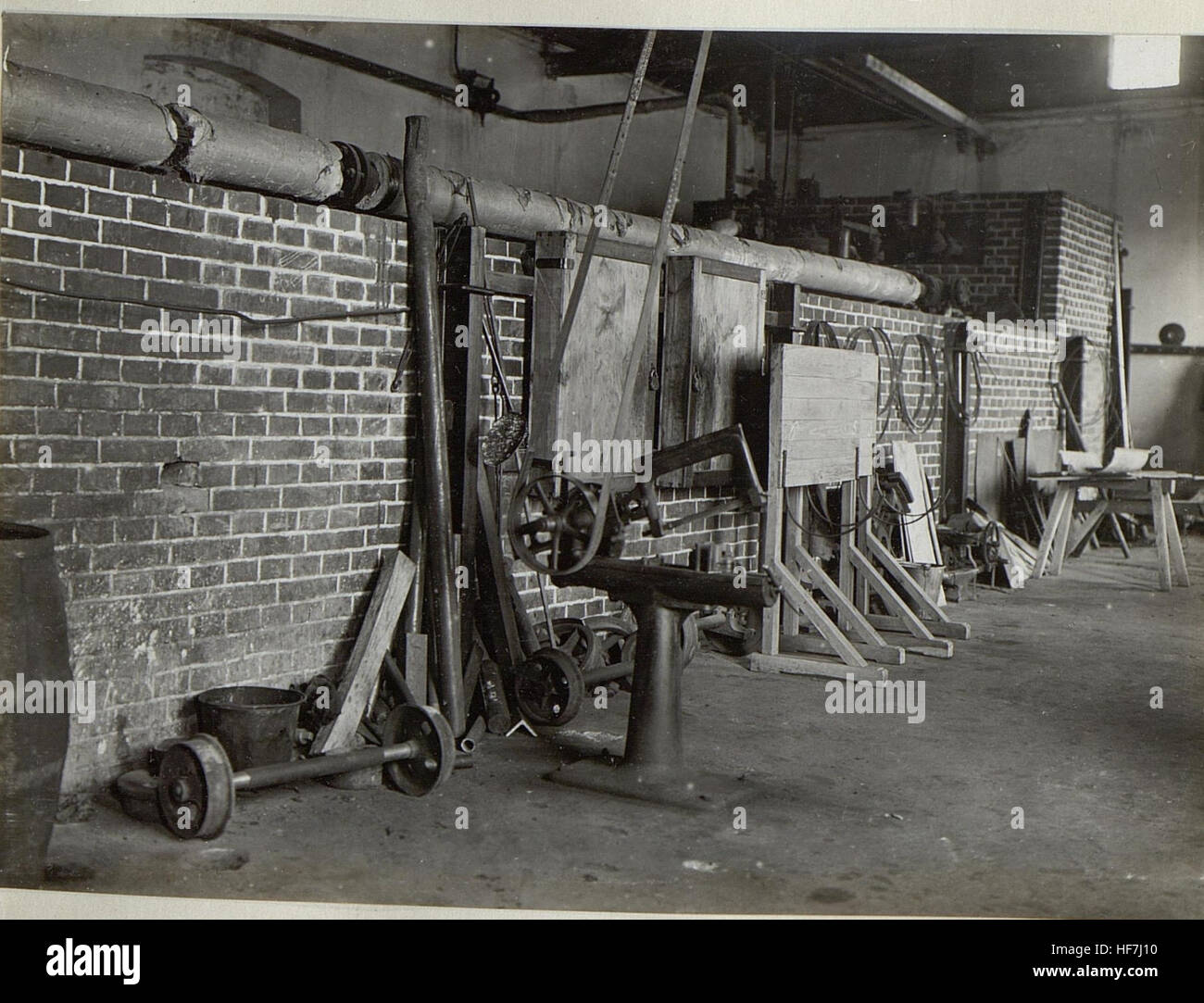 This image depicts infrastructure and factories on the Russian front ...