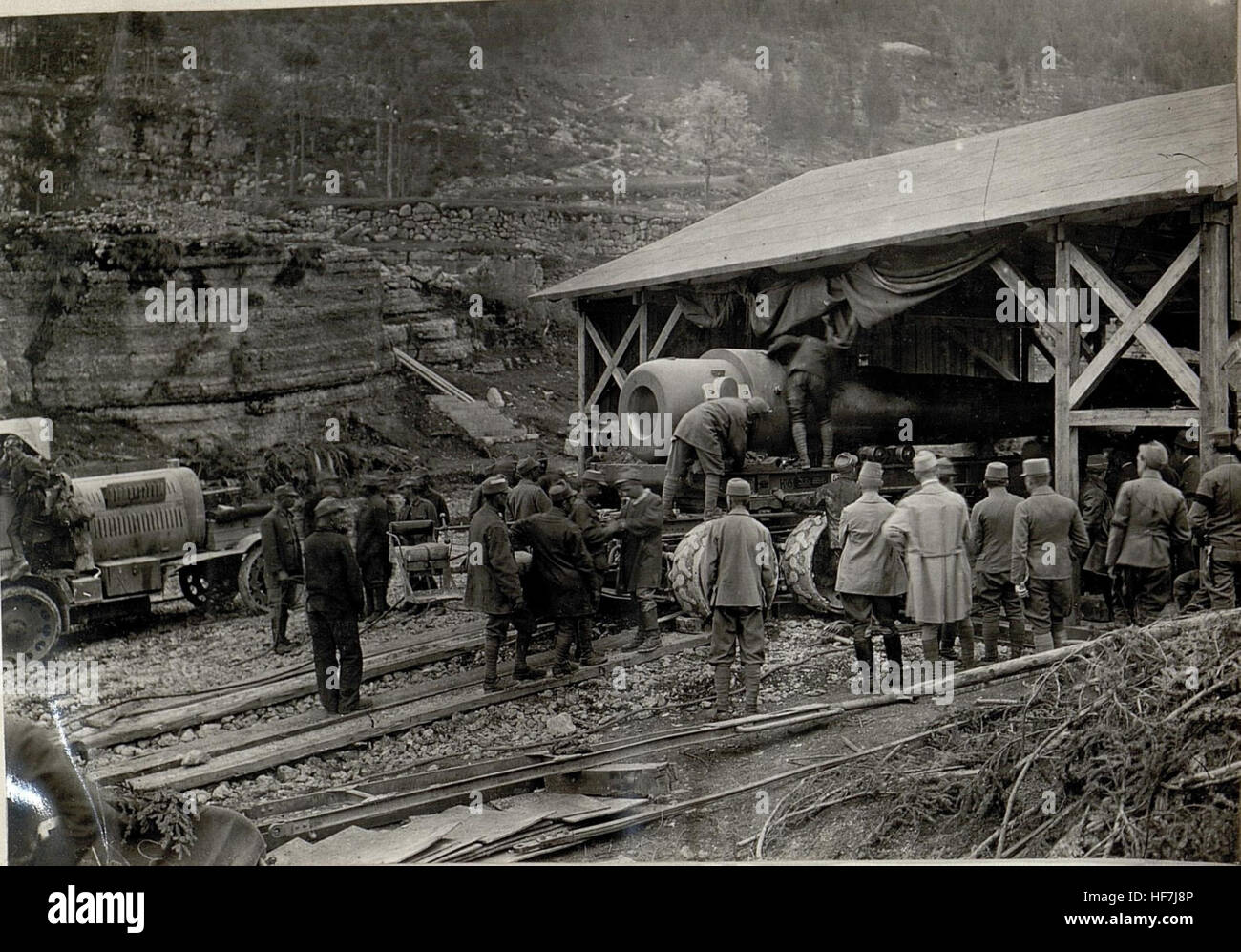 This image from the Europeana collections depicts the assembly of a 42 ...