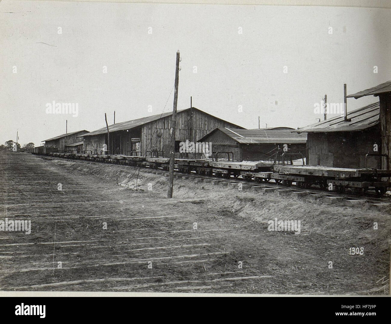 This image shows a Versorgungzug (supply train) during World War I ...