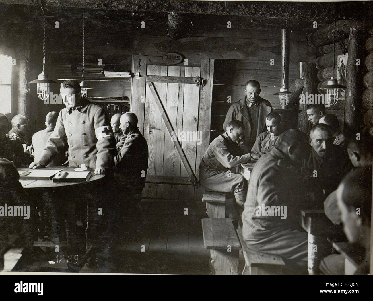 This series of illustrations depicts life at the front and in the rear ...