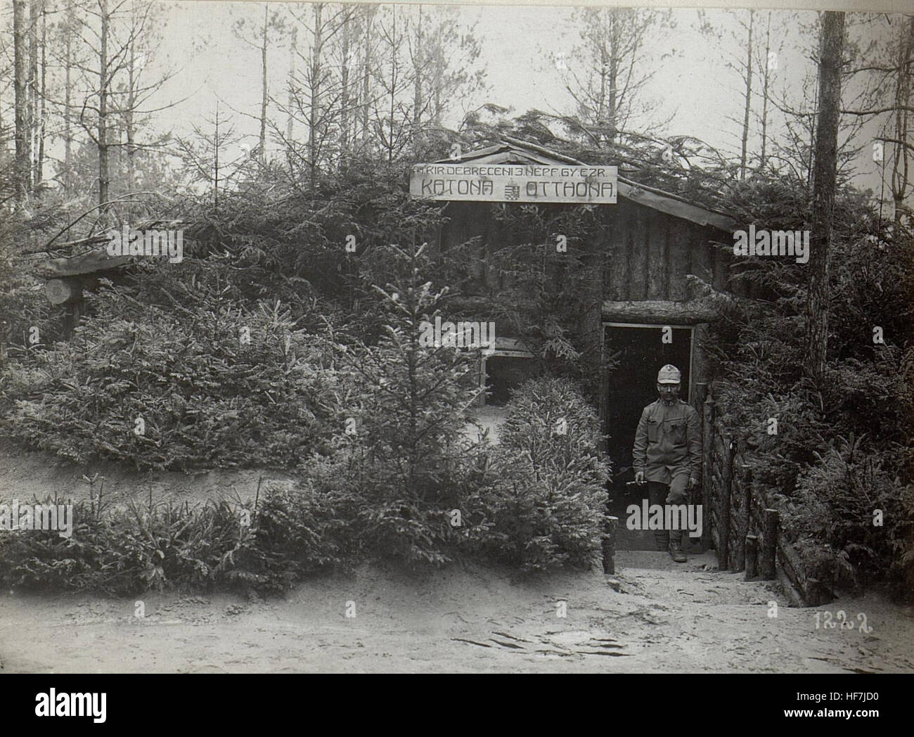 A World War I-era image depicting life on the front lines and in the ...