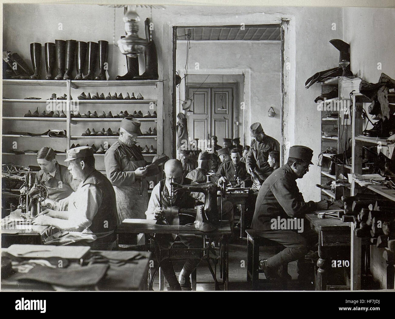 This image shows the boot and shoe production for the 4th Austro ...
