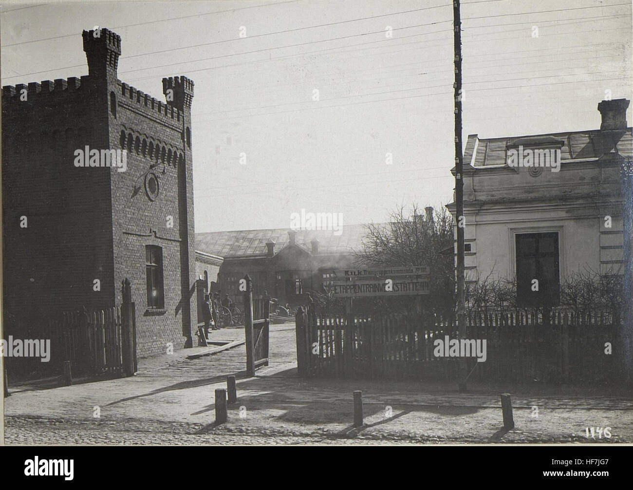 This image from the World War I archives depicts infrastructure ...