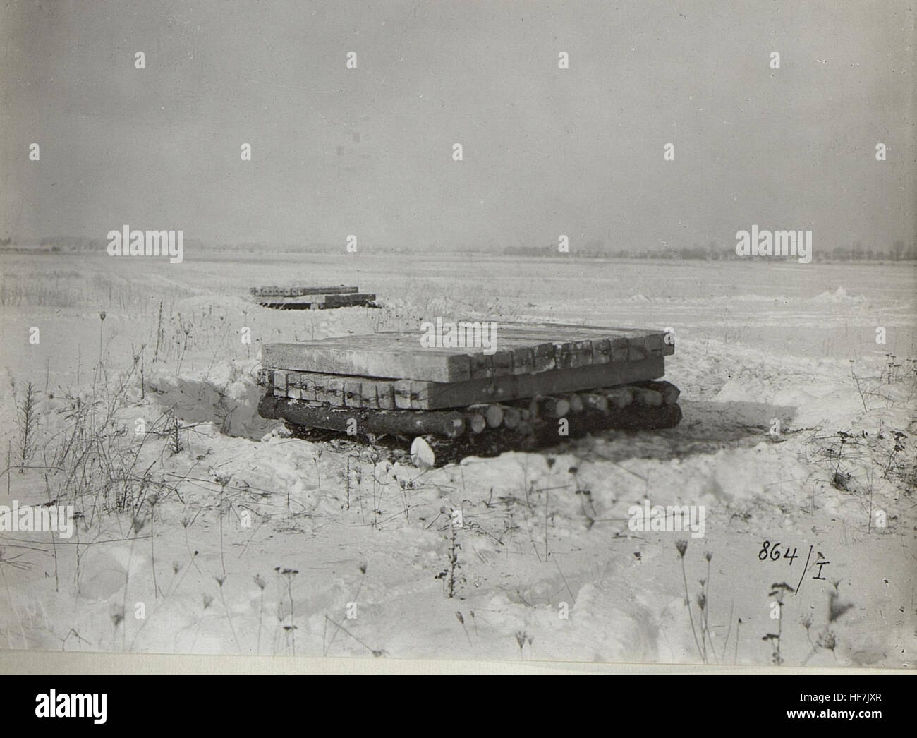 This image depicts demolition tests conducted during World War I on the ...