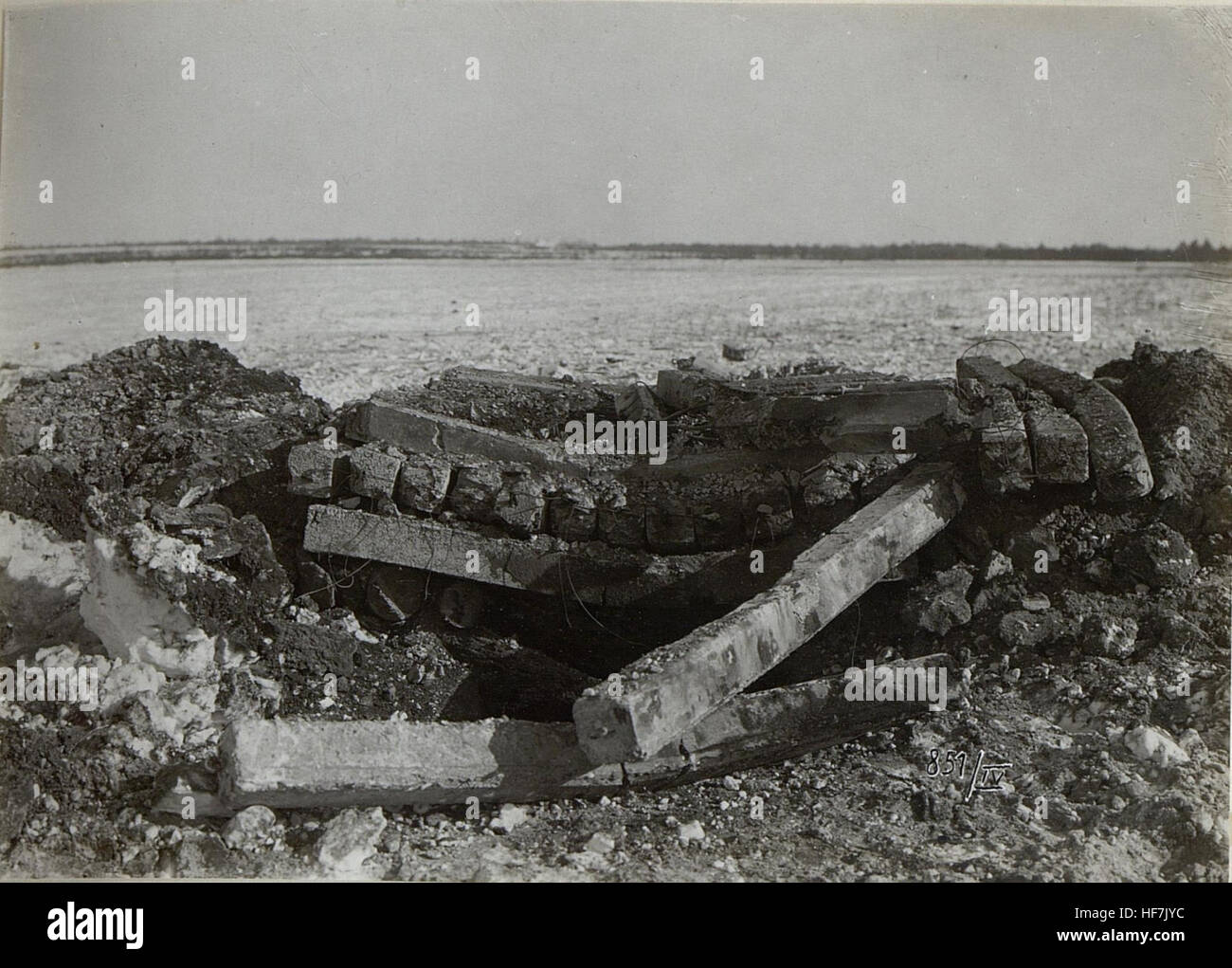 This image captures the use of explosives during the First World War ...