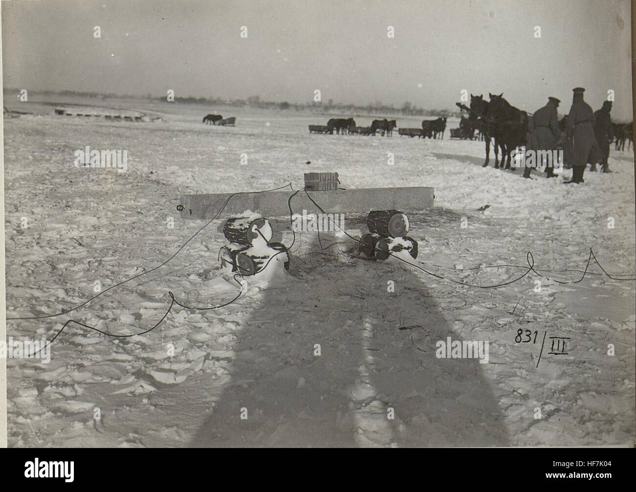 This image documents the use of explosives on the Eastern Front during ...