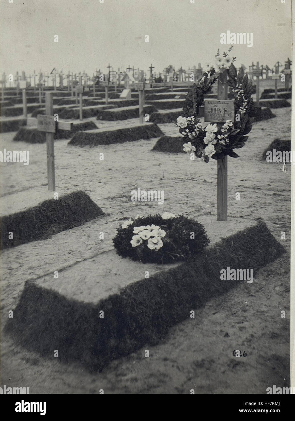 This photograph from *Kriegsalbum 95* depicts an image from the First ...