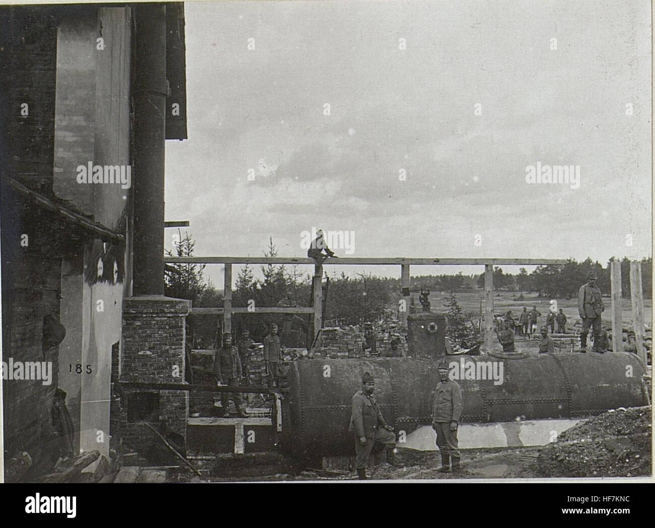 'Im Bau befindliches Dampfbad,' part of the Europeana Collections ...