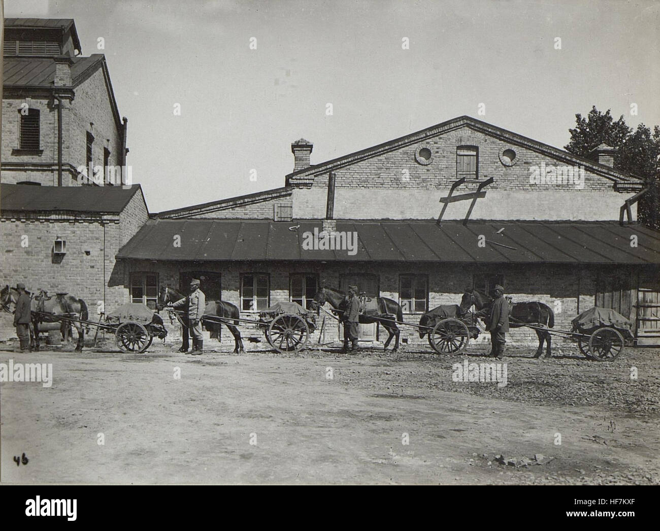 This image shows a munitions cart from the First World War, symbolizing ...