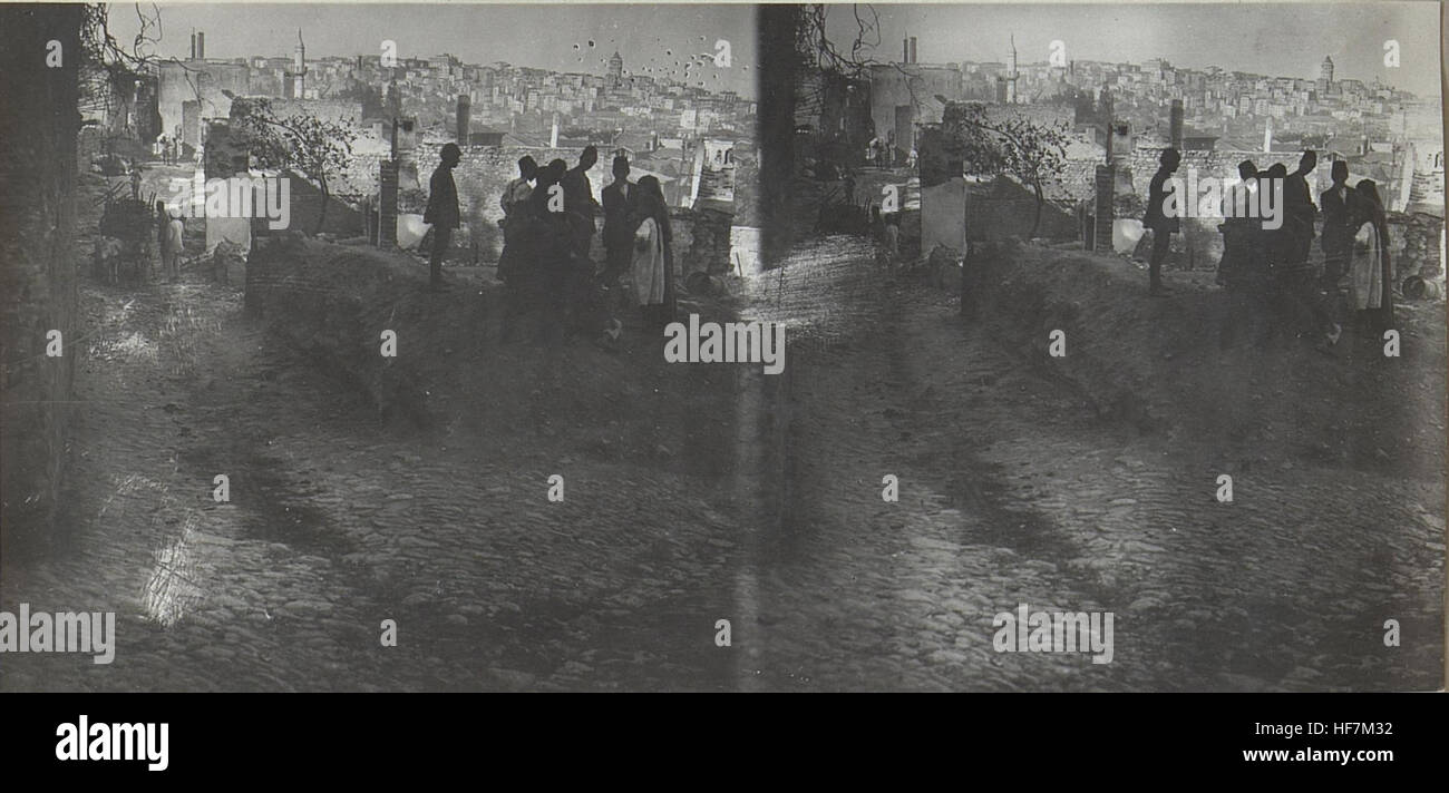 A historical image from the August 1918 fire in Stambul (now Istanbul ...