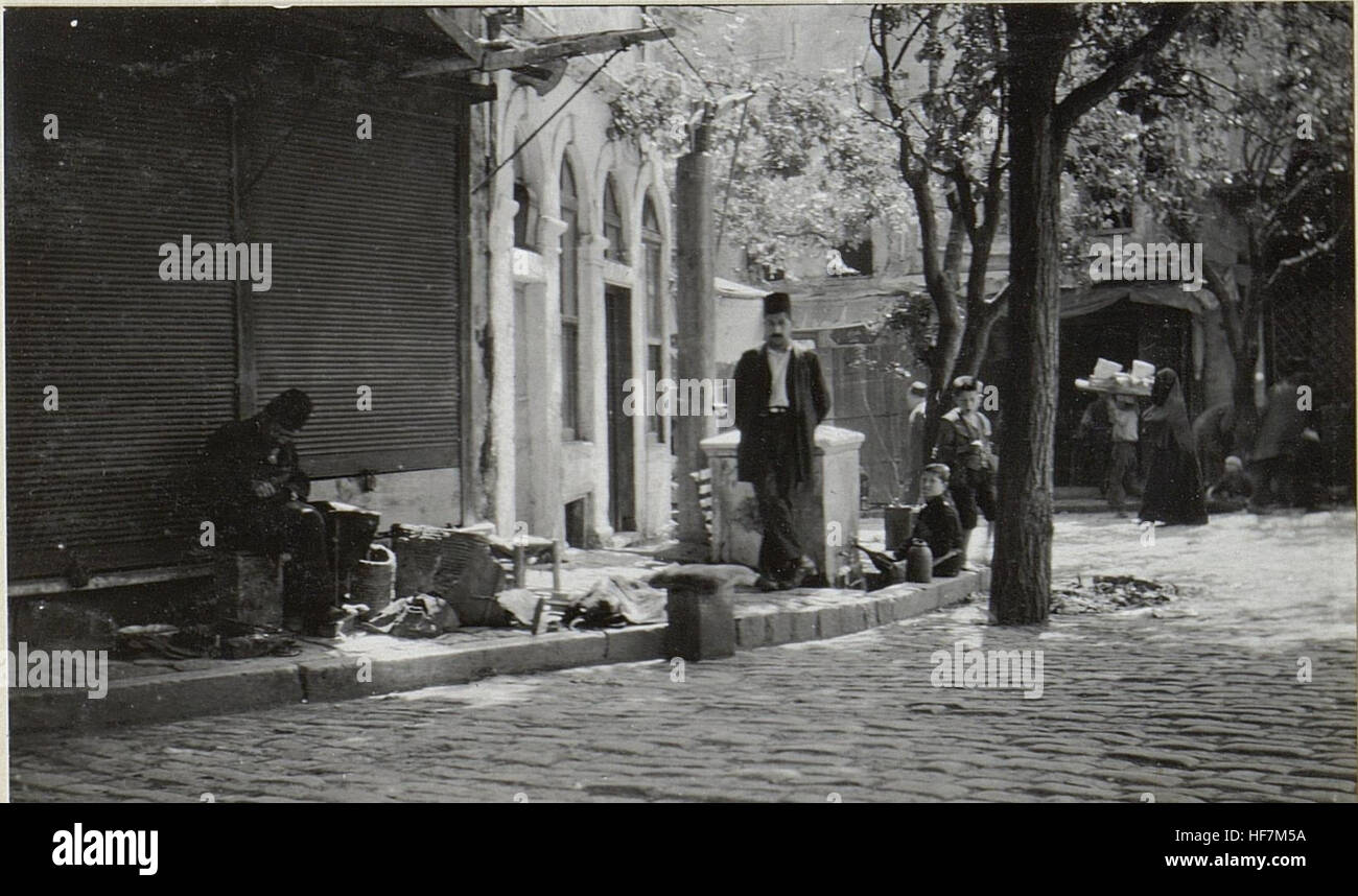 This early 20th-century photograph shows Turkish basket weavers in ...