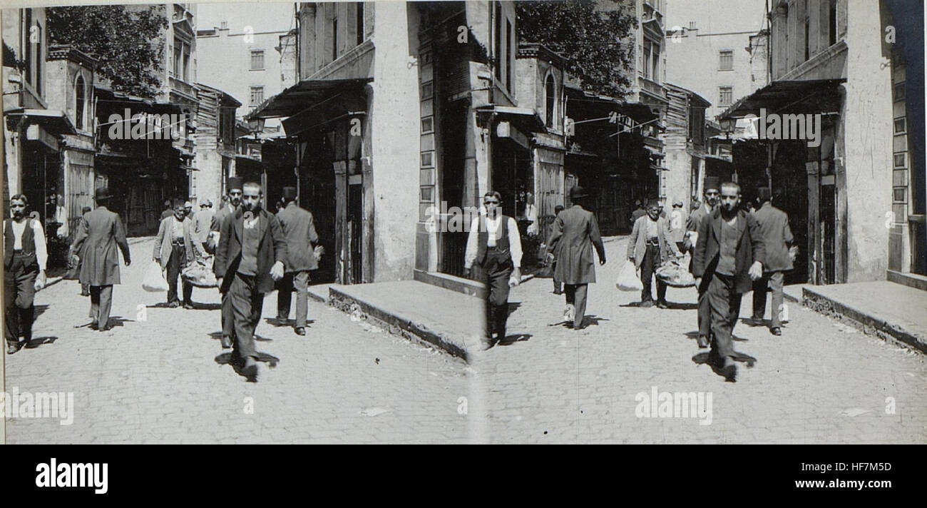 'Stambul' is an image from the period of World War I, showing a scene ...