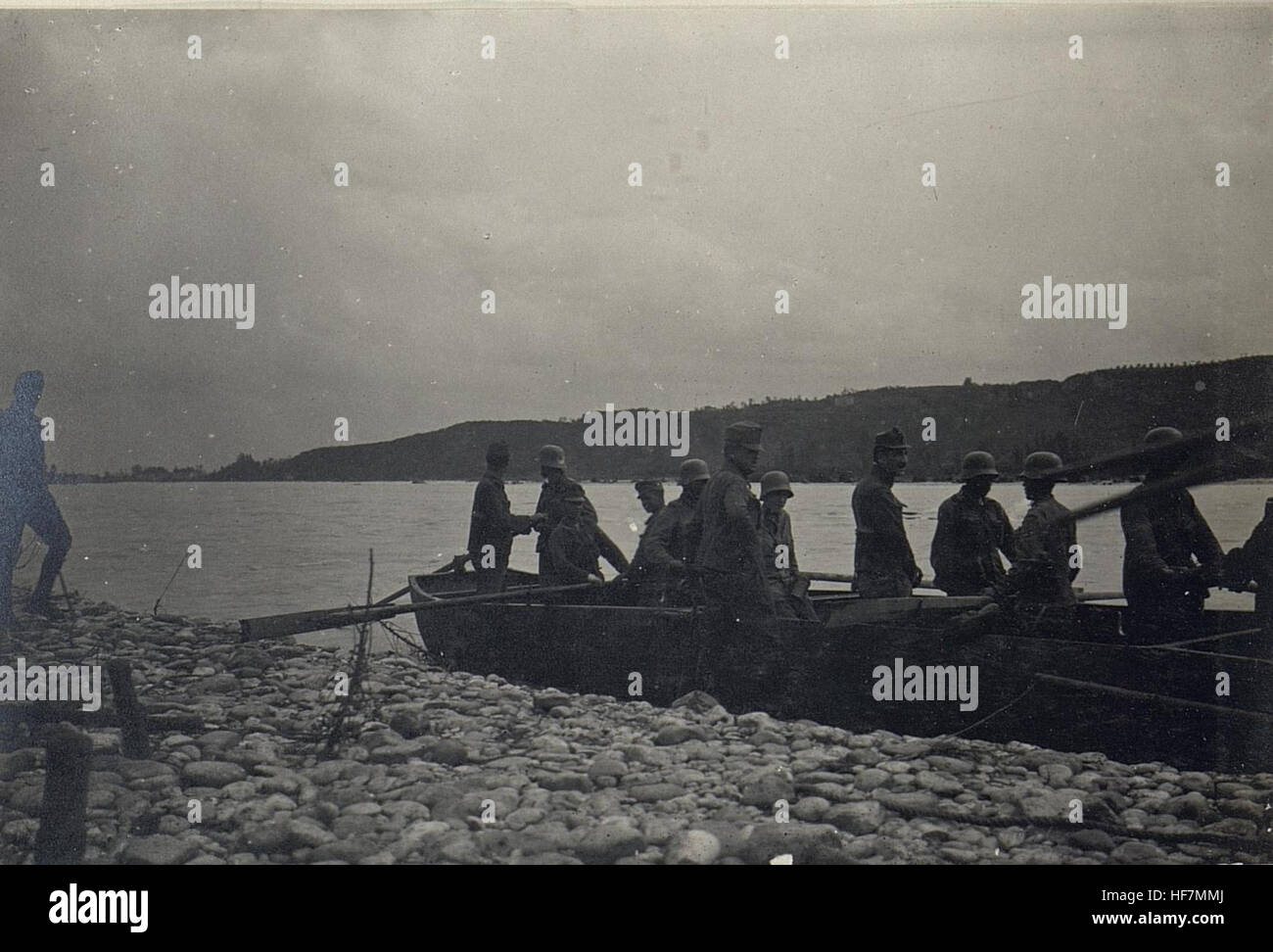 This image depicts a World War I military operation, specifically the ...