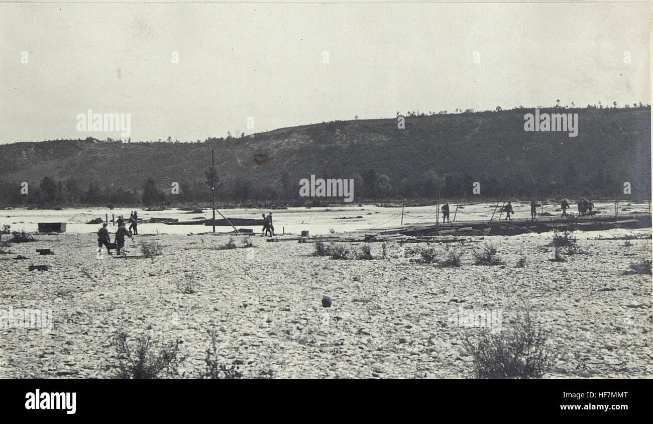 This image from the First World War shows the Piave-Ufer area near ...