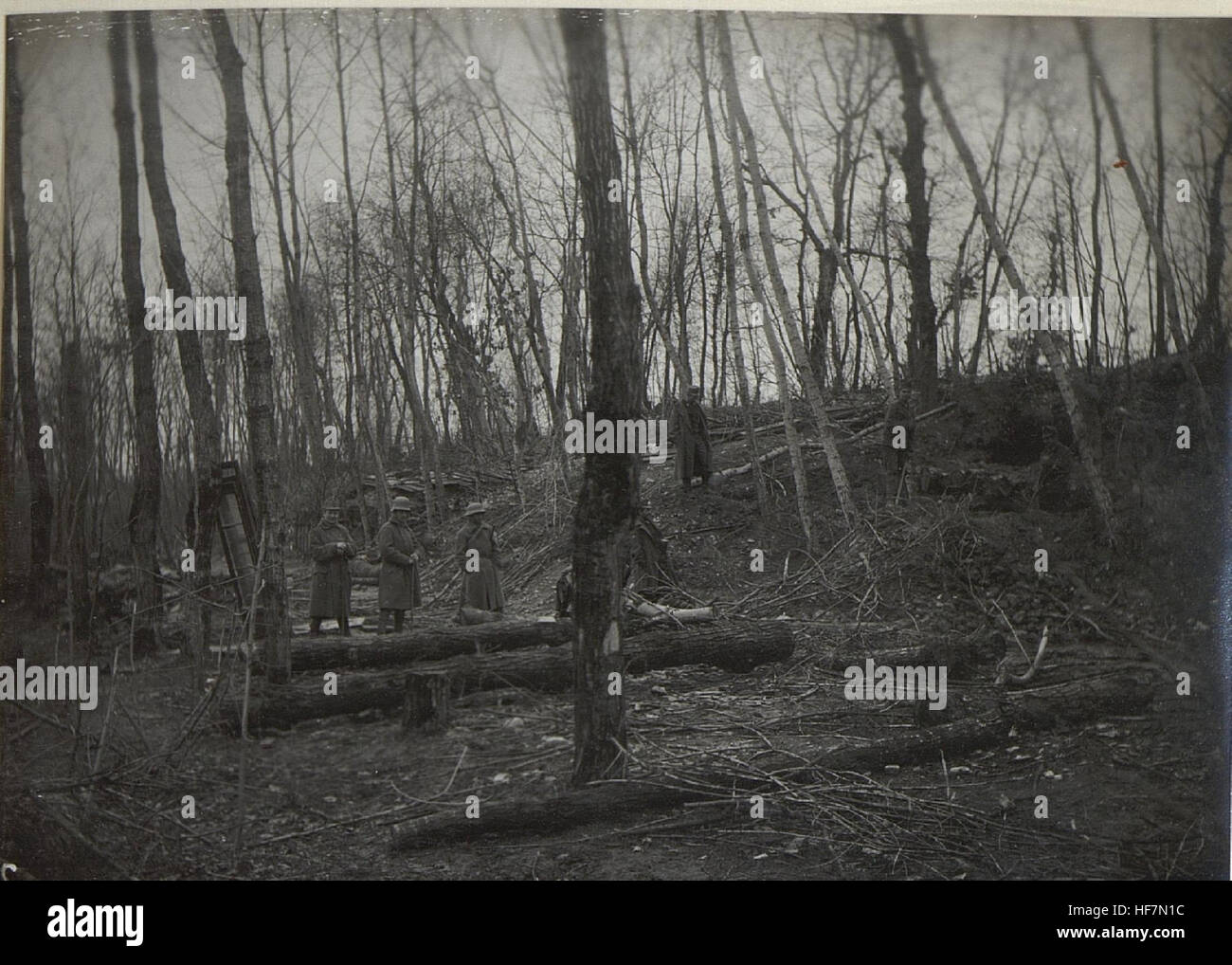 This image represents a World War I military structure, labeled ...