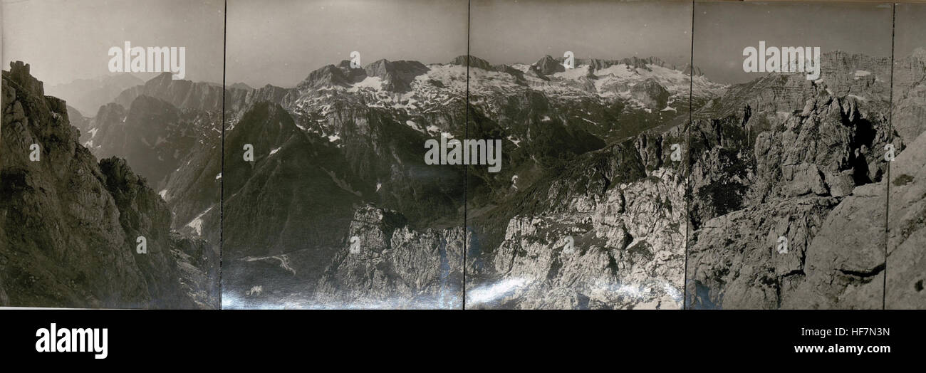 This panoramic view was captured by an artillery observer at the ...