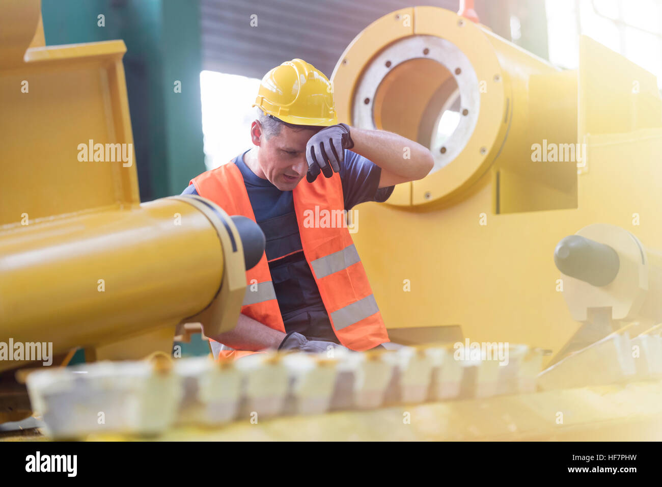 Sad Factory Worker Clipart