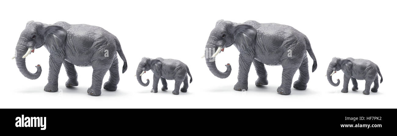 Elephant teamwork Cut Out Stock Images & Pictures - Alamy