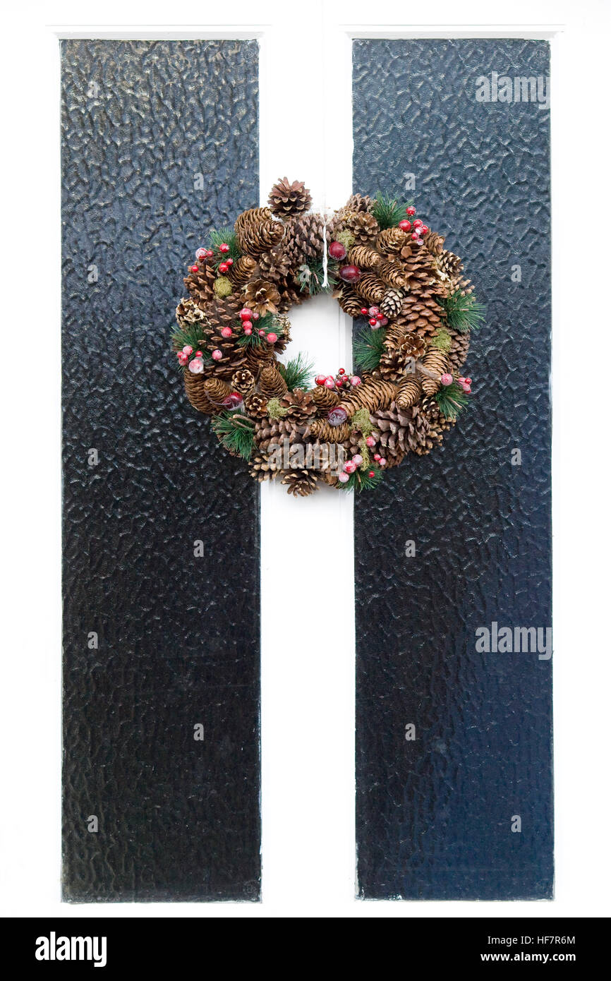 Holly berries wreath christmas Cut Out Stock Images & Pictures - Alamy
