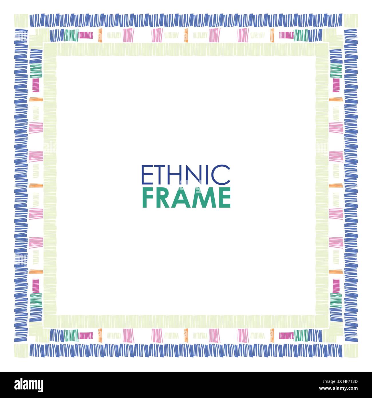 Ethnic vector frame Stock Vector Image & Art - Alamy