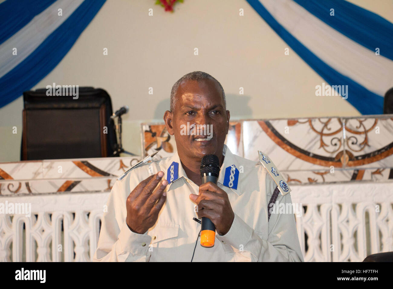 On August 30, 2016, Col. Adan Ali Hassan spoke at a community policing ...