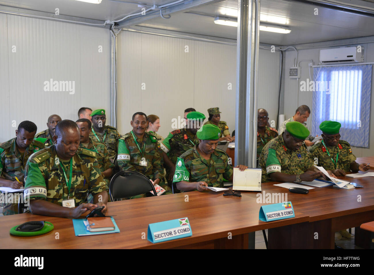 AMISOM senior officers attended the Sector Commanders' meeting in ...