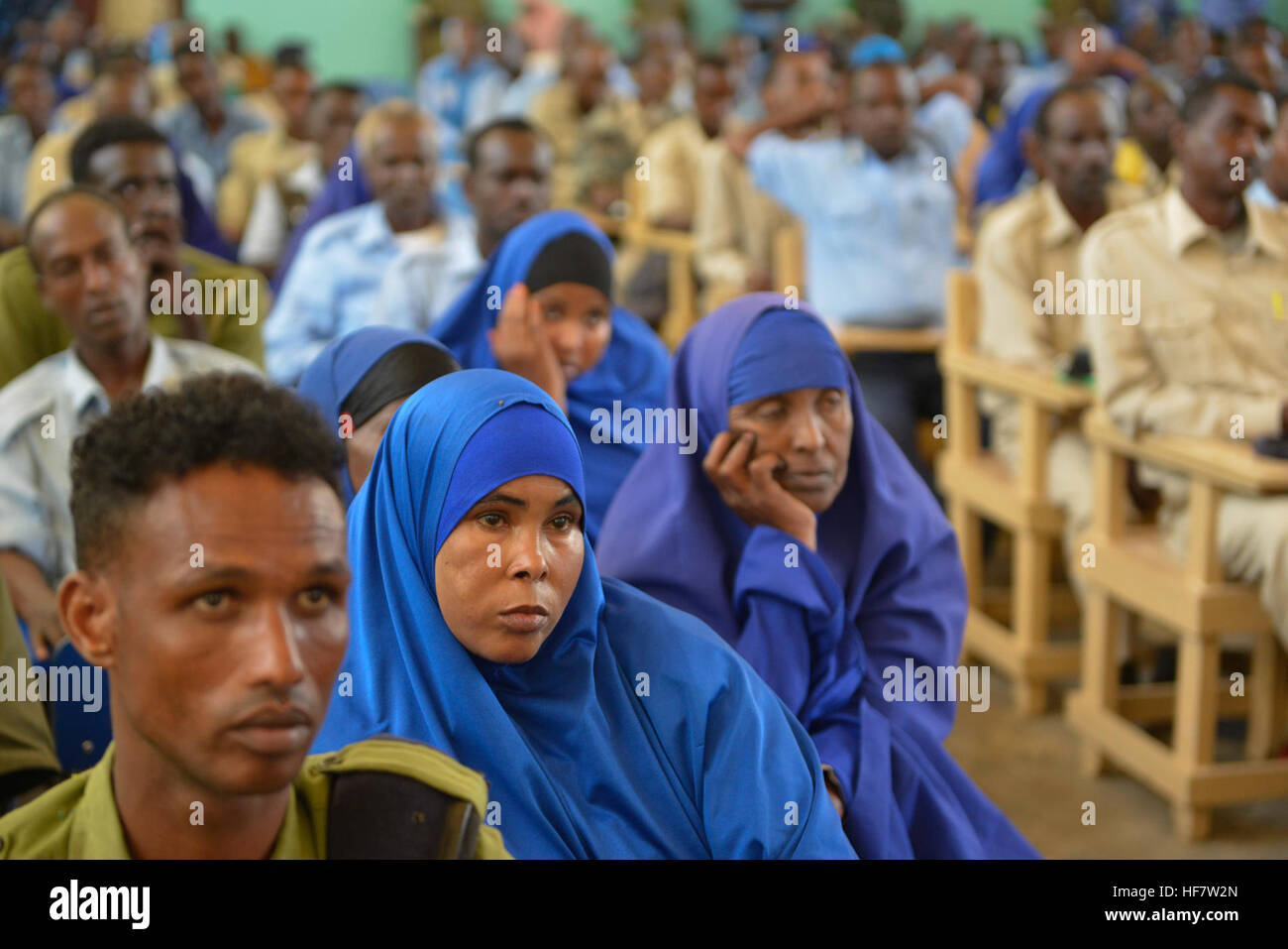 On October 17, 2016, Somali police officers attended a ceremony marking ...