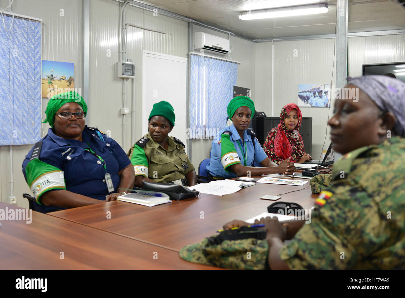 Female peacekeepers with AMISOM meet Deputy SRCC Hon. Lydia Wanyoto and ...