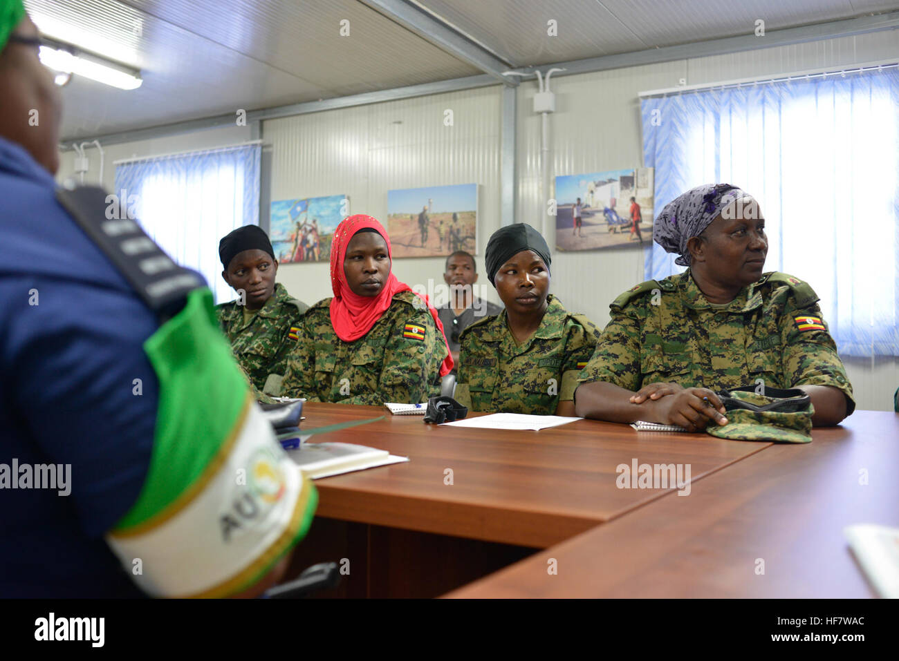Female AMISOM peacekeepers meet with Hon. Lydia Wanyoto, DSRCC for ...
