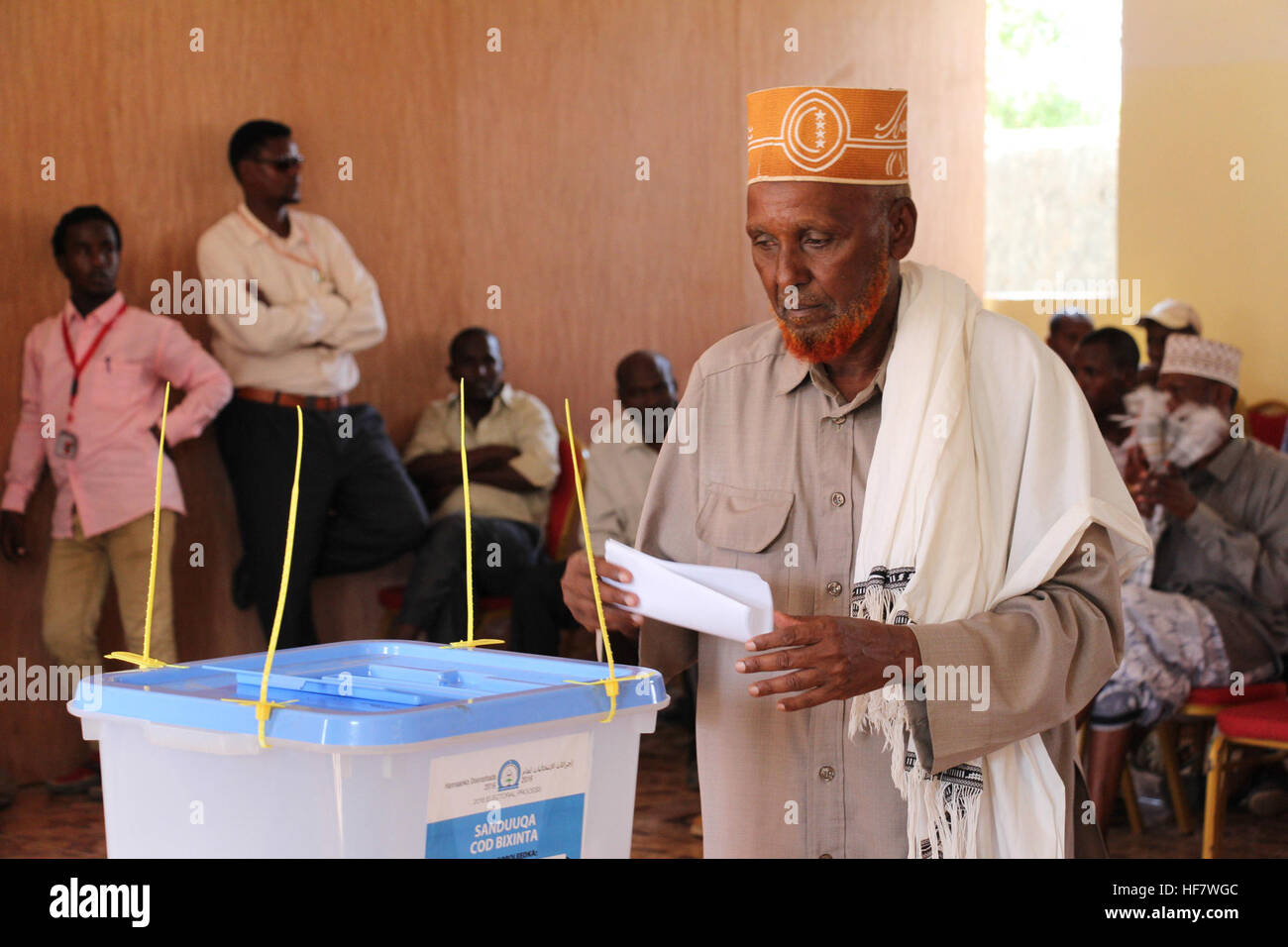 A delegate casts their vote during the election process for the Lower ...