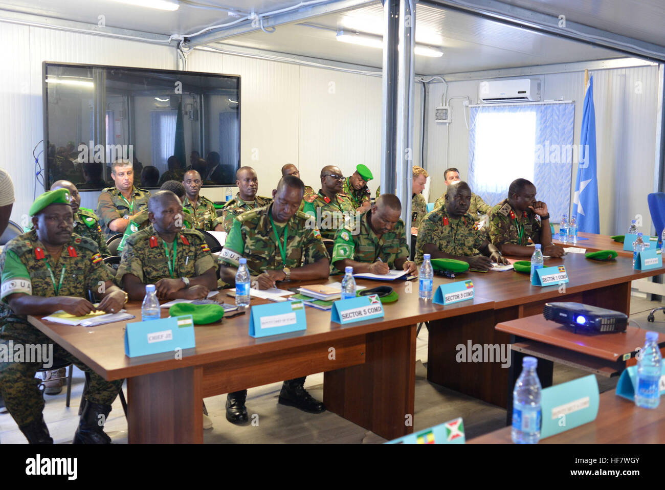 Senior officers of AMISOM attend the Sector Commanders' conference in ...