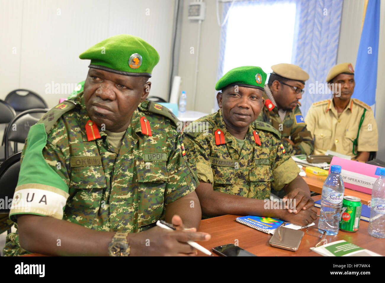 Senior officers from the Somali National Army and AMISOM participate in ...