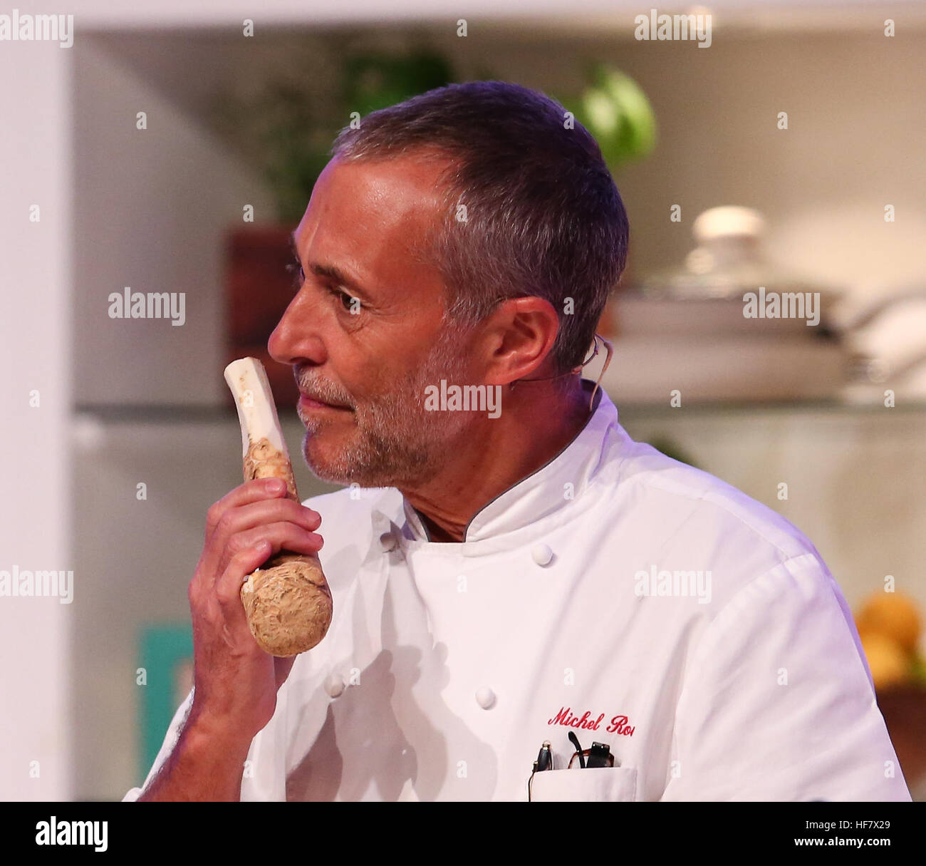 The BBC Good Food Show - Michel Roux gives a cookery demonstration in ...
