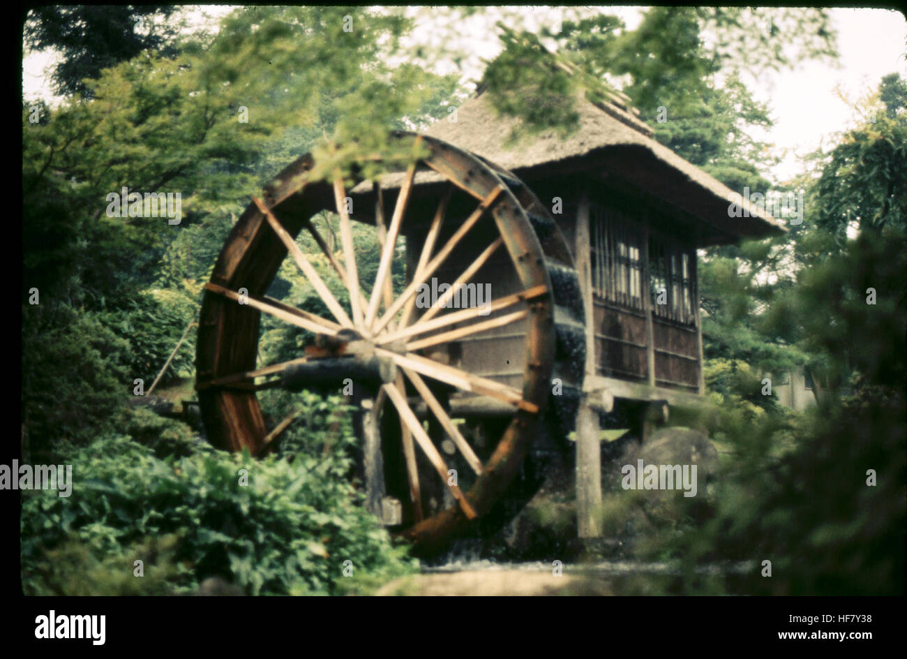 Old water wheel; Odawara, Japan Stock Photo - Alamy