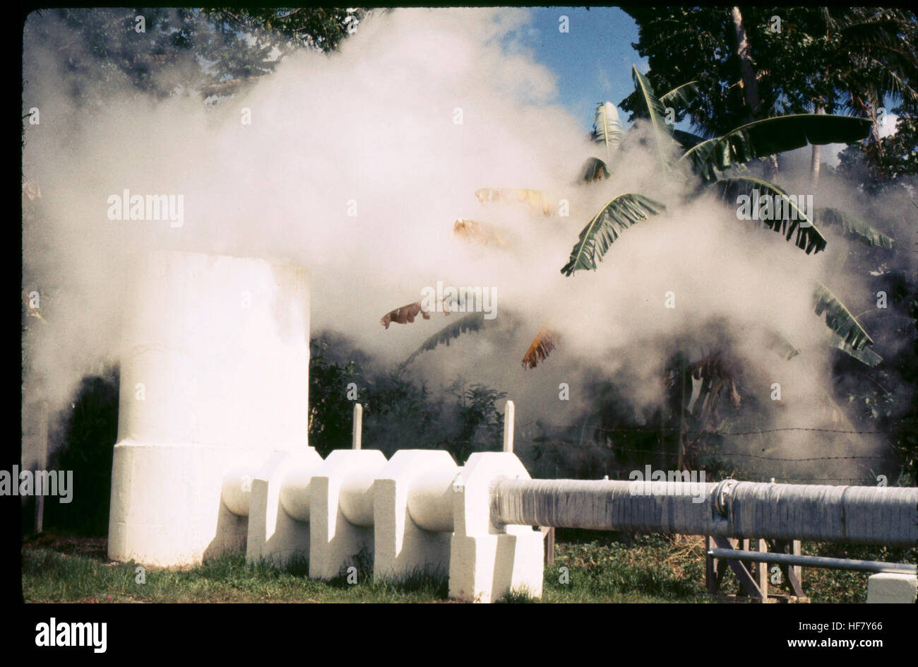 Tiwi Geothermal Power Pilot Plant; foot of Malinao volcano, Luzon ...