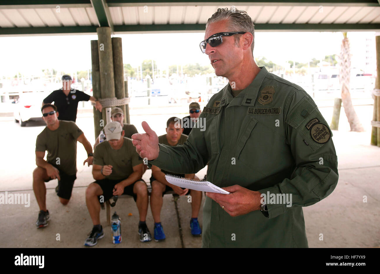 U.S. Border Patrol Agent Marcus Adkinson, team lead of the elite ...