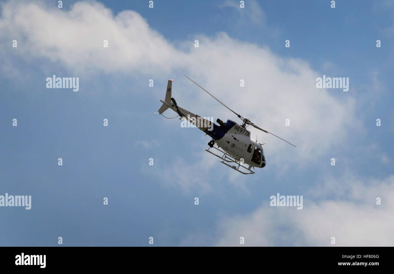 A U.S. Customs and Border Protection AS350 A-Star helicopter performs ...