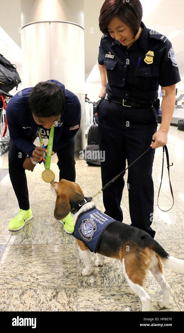 Olympic athletes, families and passengers were welcomed and cleared by ...