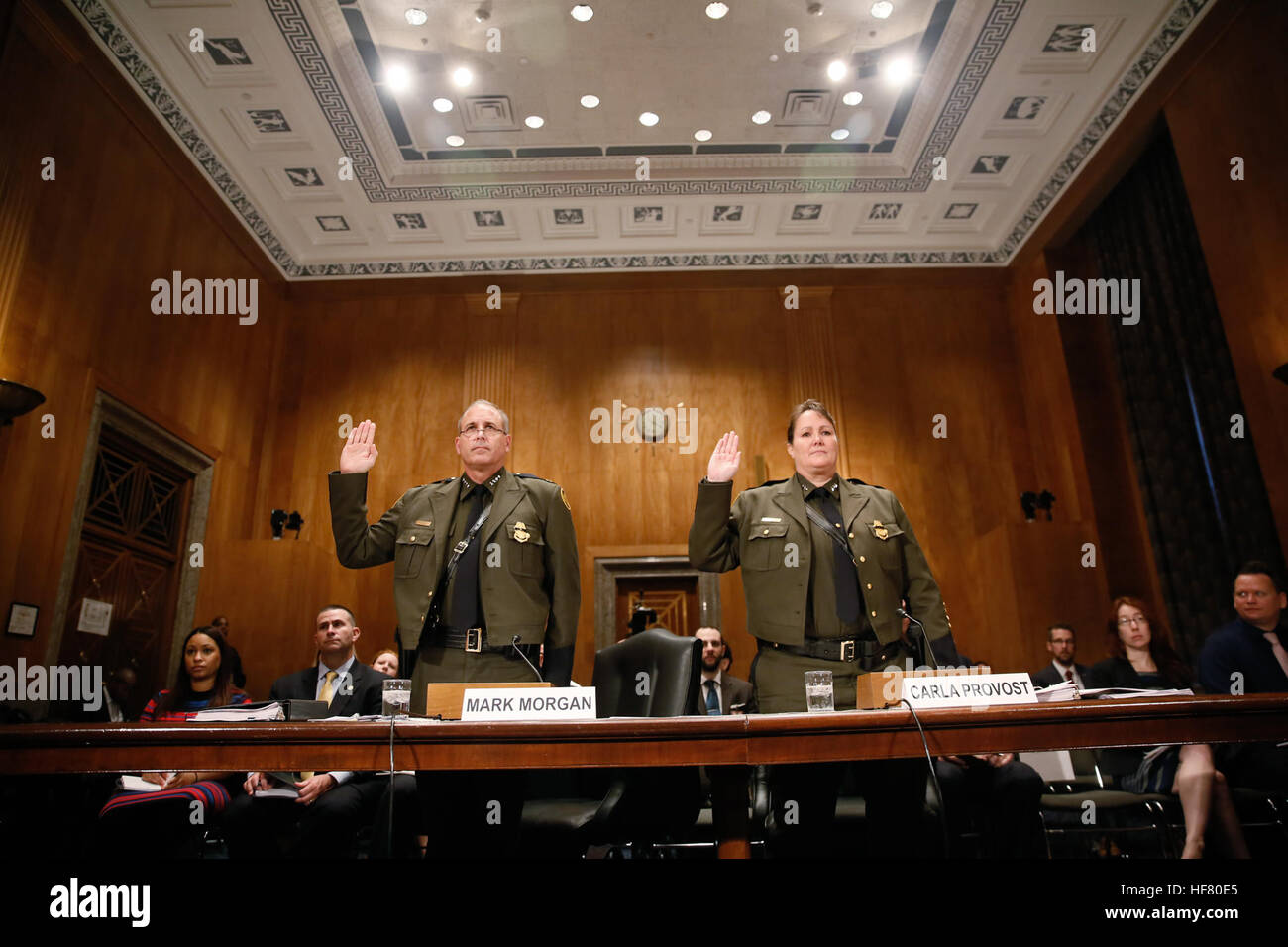 U.S. Border Patrol Chief Mark Morgan and U.S. Border Patrol Deputy ...