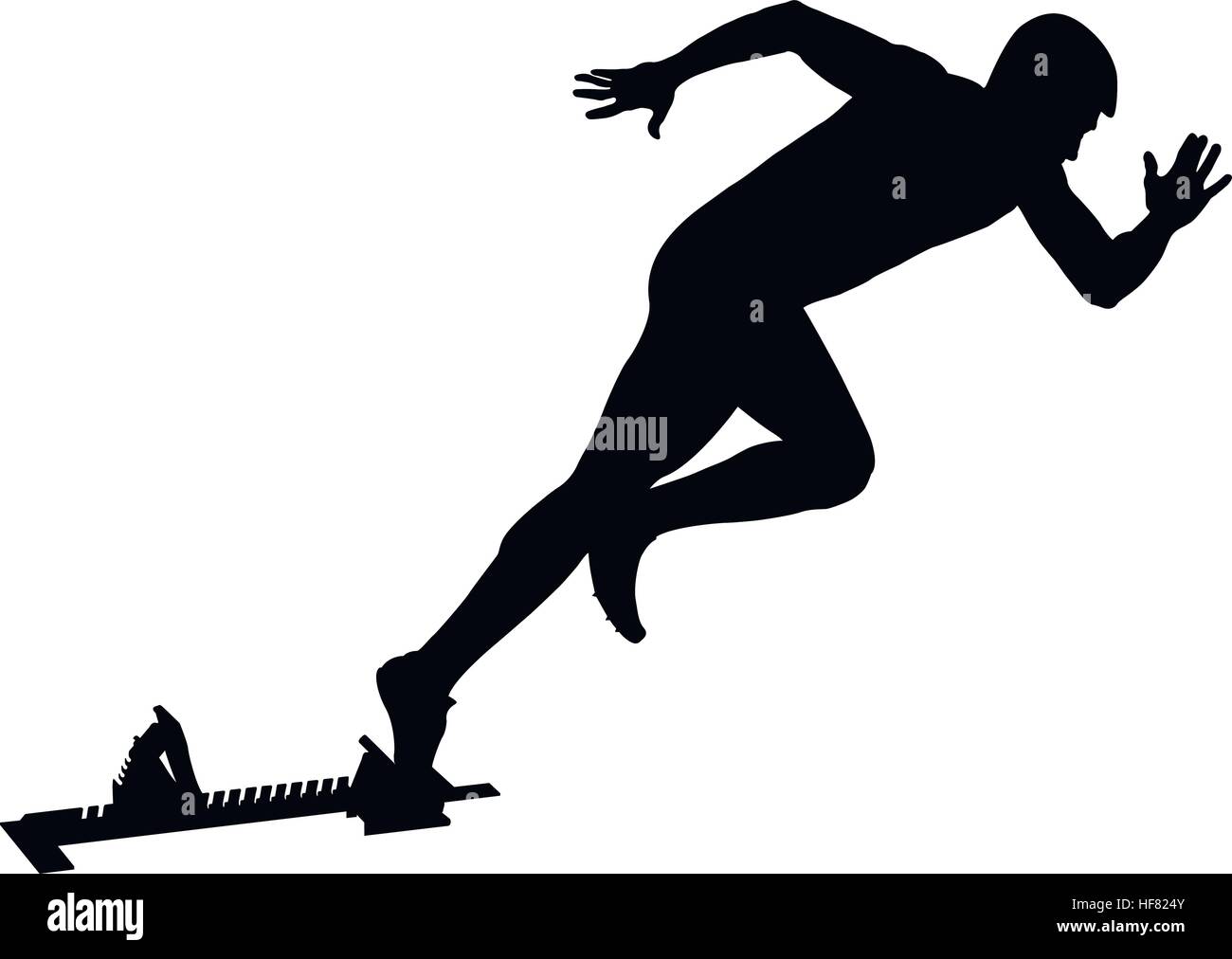 Athletics track blocks Stock Vector Images - Alamy