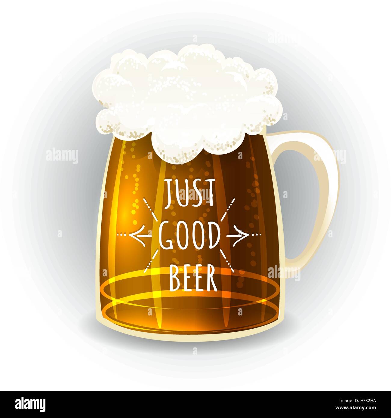 Beer in glass icon Stock Vector Images - Alamy