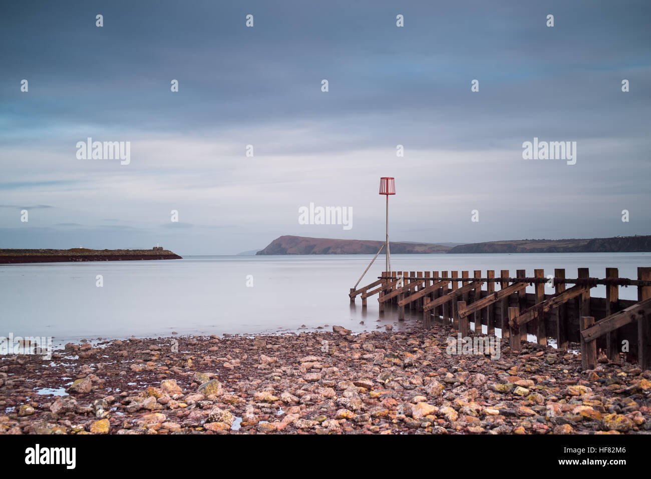 Beach at Fishguard harbour, Pembrokeshire wales Stock Photo - Alamy