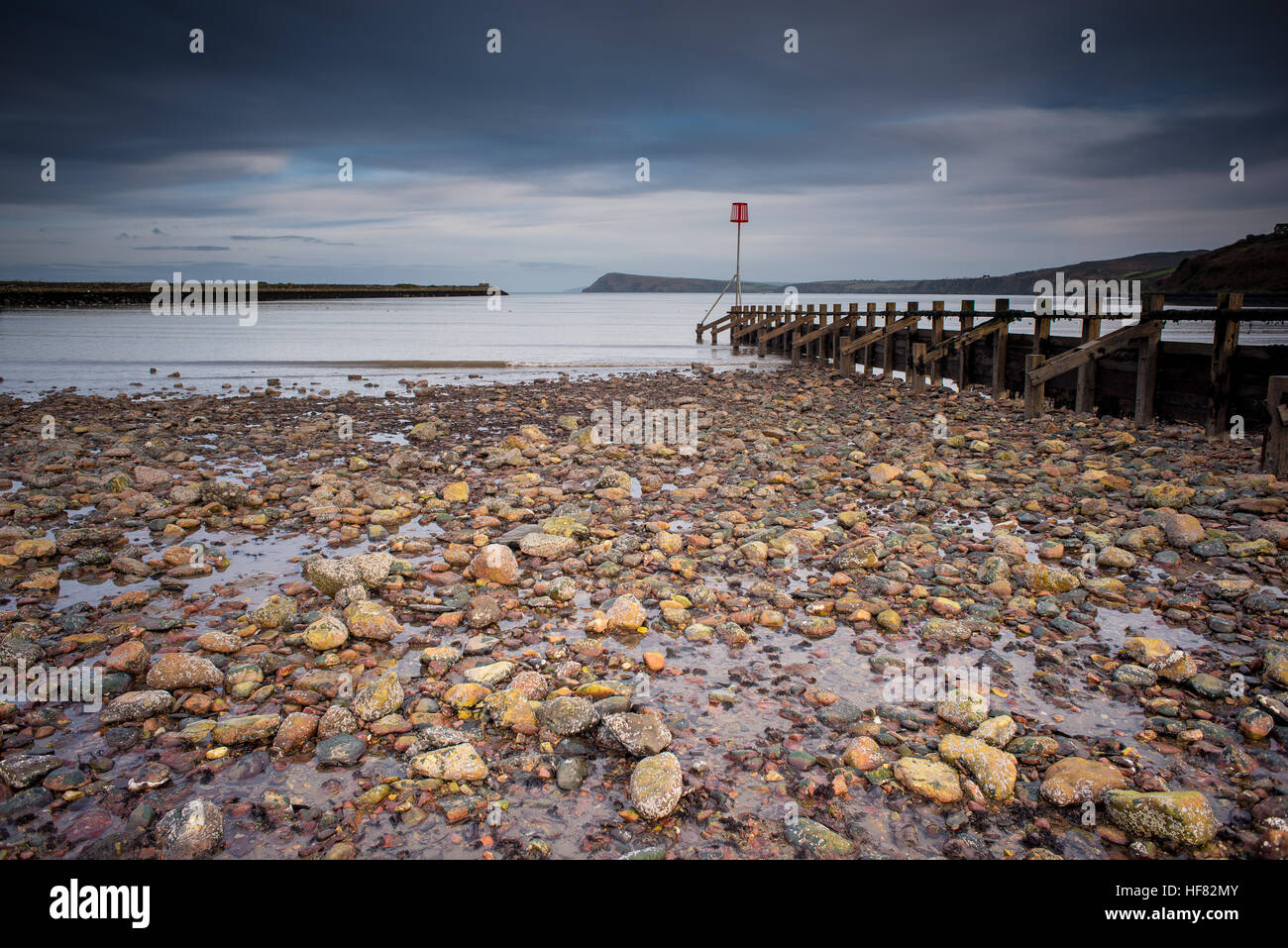 Beach at Fishguard harbour, Pembrokeshire wales Stock Photo - Alamy