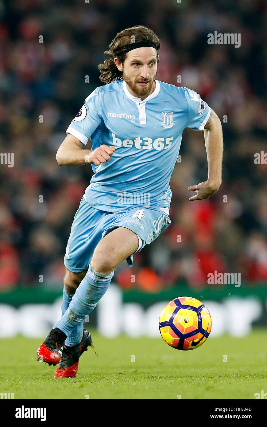 Stoke City's Joe Allen in action during the Premier League match at ...