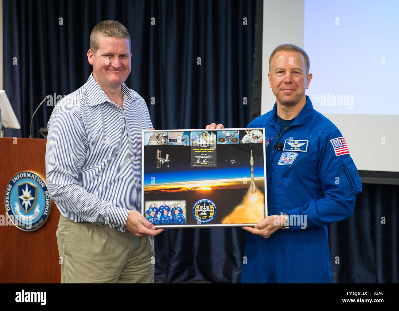 NASA astronaut Tim Kopra met with Cos Coslett, director of ...