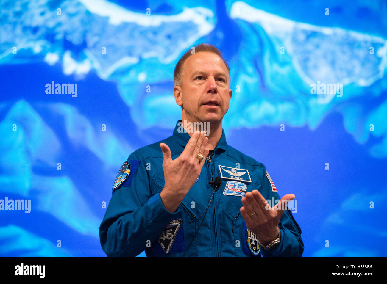 NASA astronaut Tim Kopra addresses safety in space flight during a ...