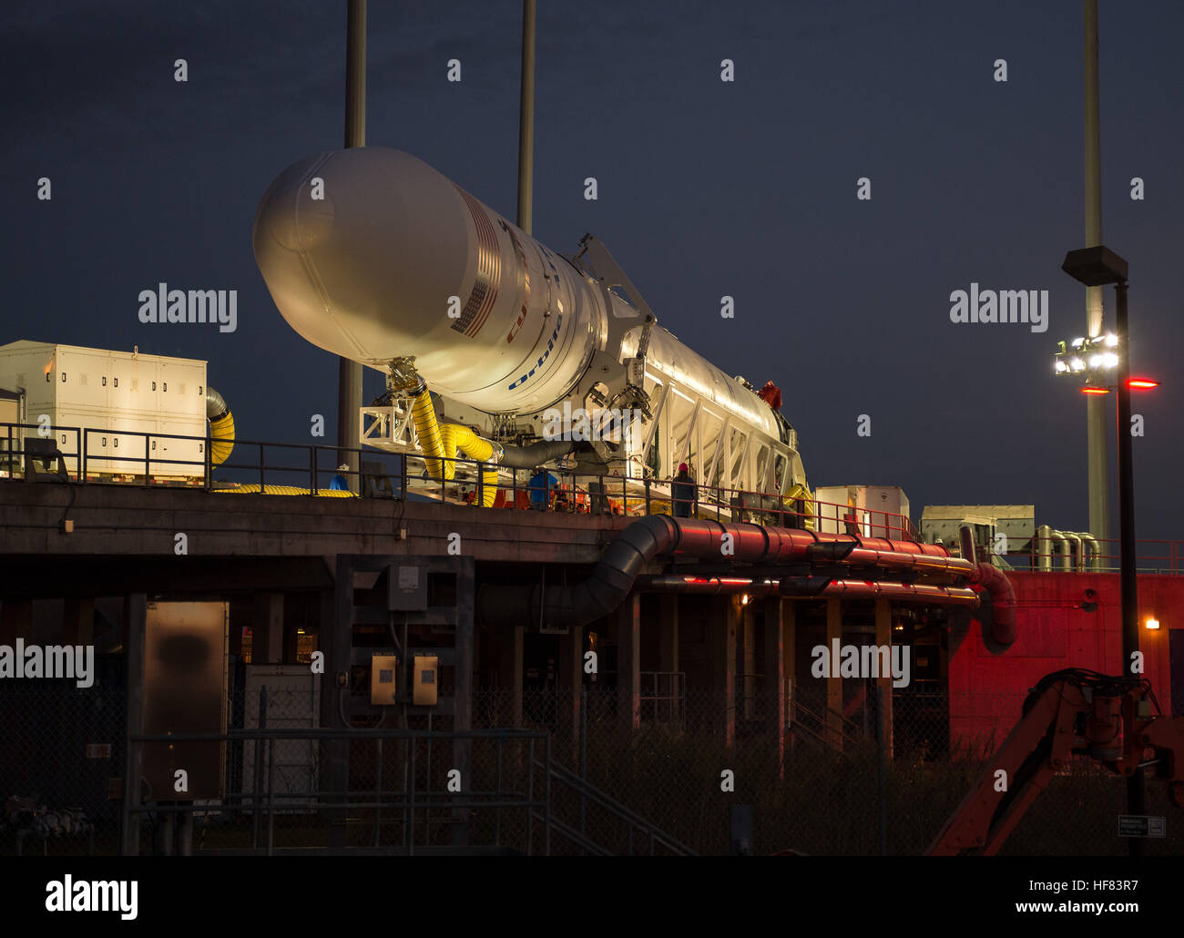 NASA's Wallops Flight Facility prepared the Antares rocket for its ...