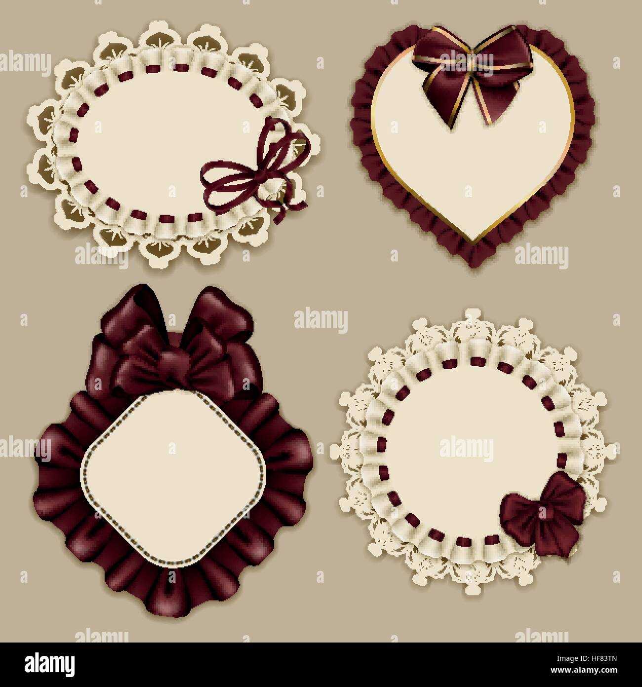 Set of elegant templates frame design Stock Vector Image & Art - Alamy